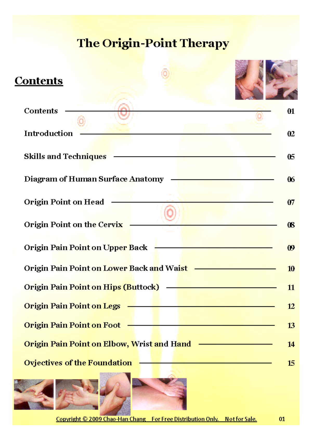 Origin-Point Therapy Booklet EN: Techniques & Applications - Studocu