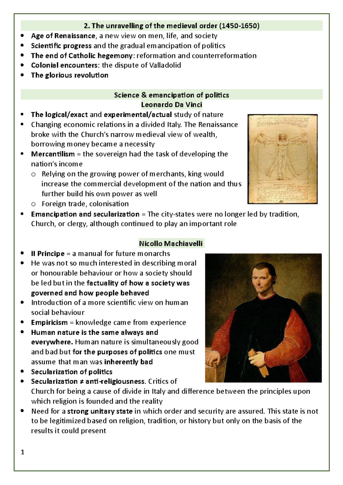2. The Unraveling of the Medieval Order: Key Transformations (1450-1650 ...