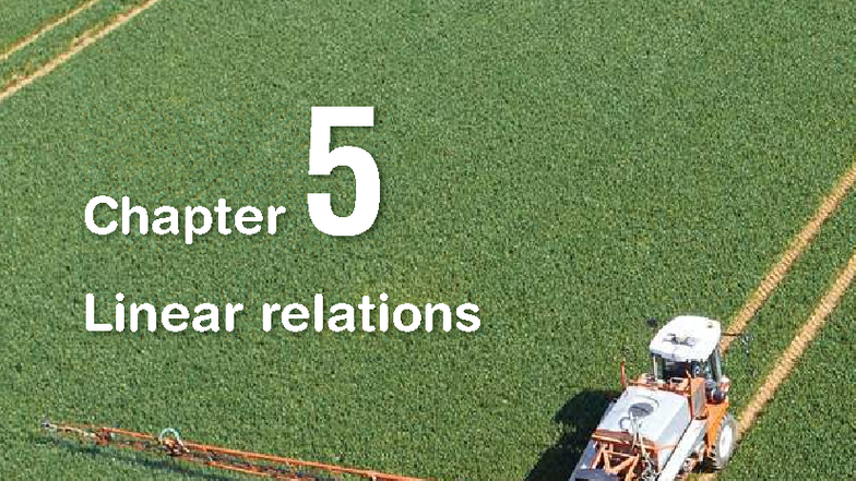 Chapter 5: Linear Relations in Essential Mathematics (CORE Year 9 ...