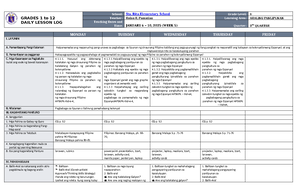 Work immersion lesson plan - DETAILED LESSON PLAN School Grade Level 12 ...