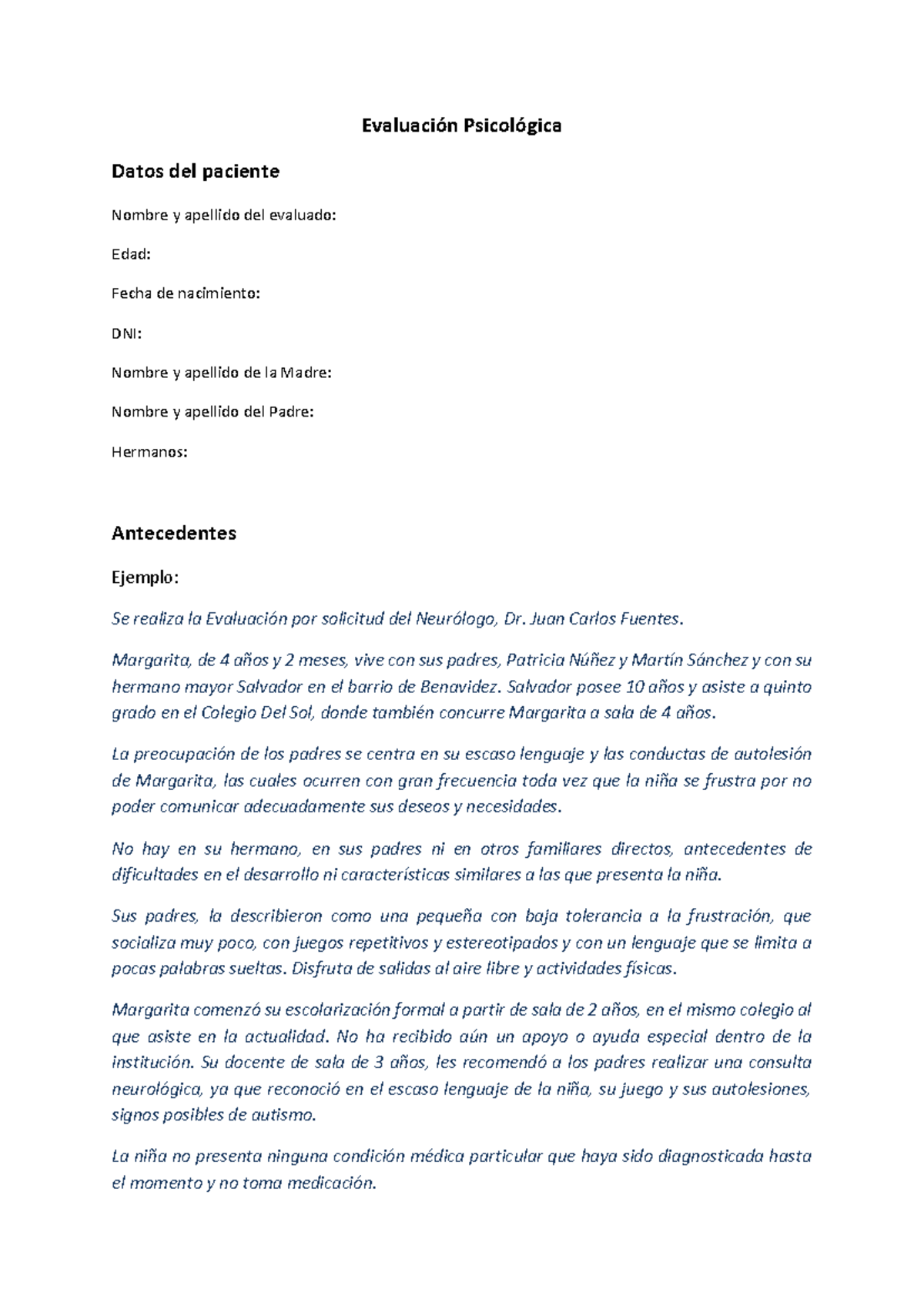 Modelo de Informe ADOS-2 y ADI-R para Diagnóstico TEA en Niños - Studocu