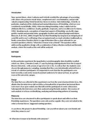 Example Qual Lab Report - Example Qualitative Lab Report A thematic ...