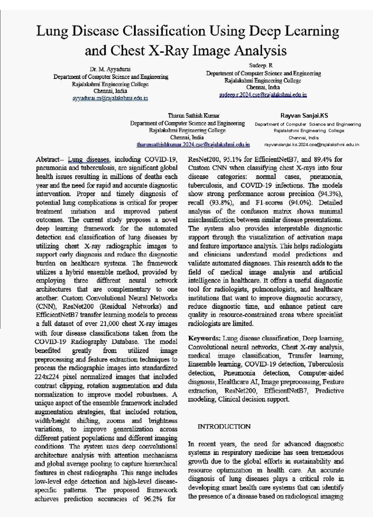 Lung fds research paper-1 - Data Science - Rayvan Sanjai Department of ...