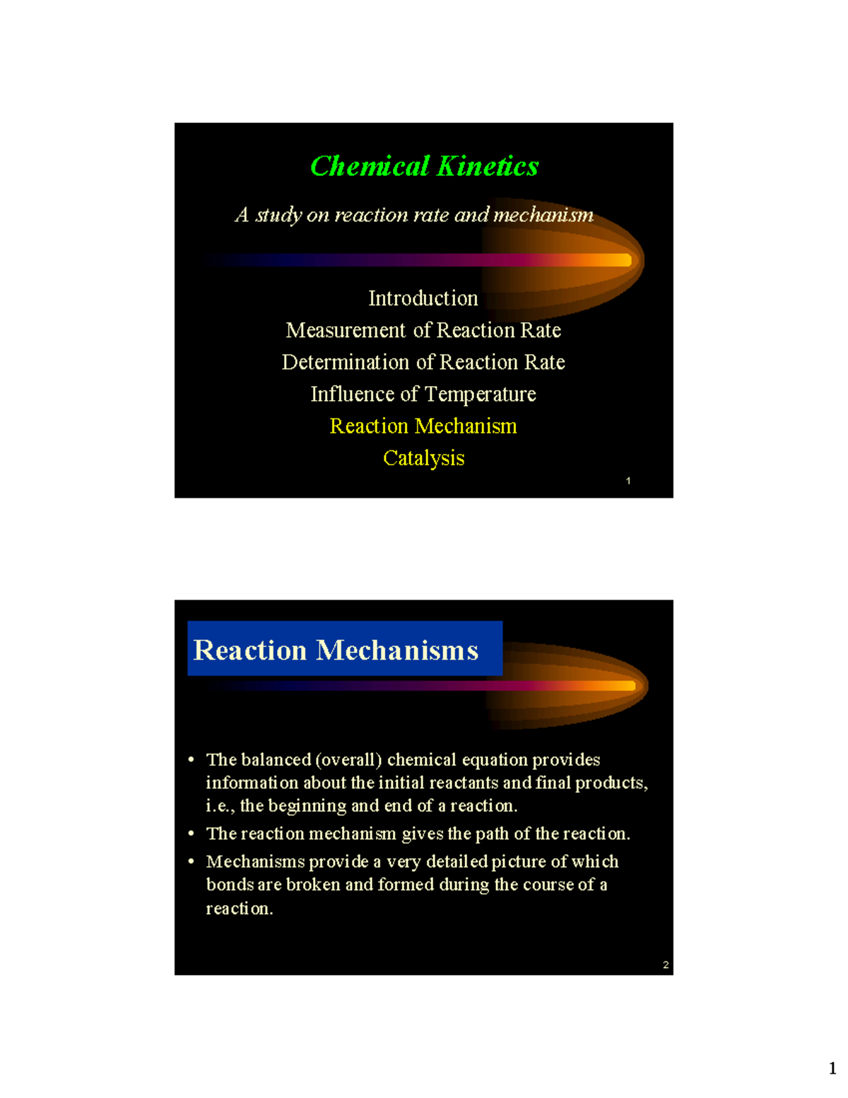 Chemical Kinetics: Reaction Rate & Mechanisms Study (CHEM 101) - Studocu