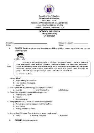 Properties of a Well Written Text - Detailed Lesson Plan Reading and ...