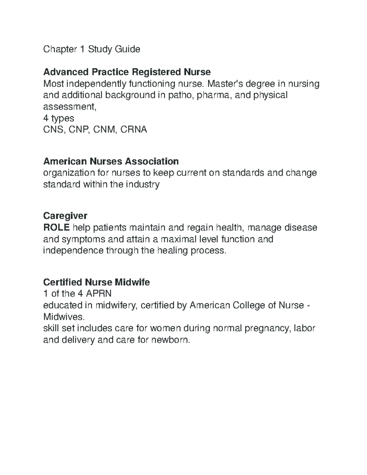 EXAM 4 Review in class - Study guide - Pain: 1. Is pain purely ...