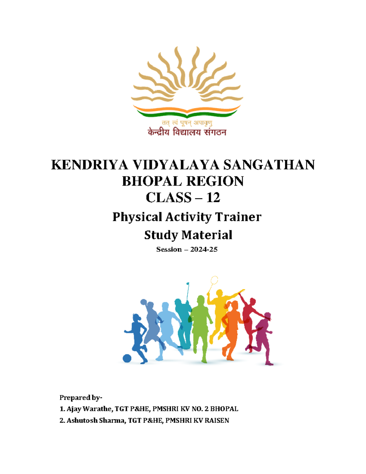 Class 12 Physical Activity Trainer Study Notes (Session 2024) - Studocu