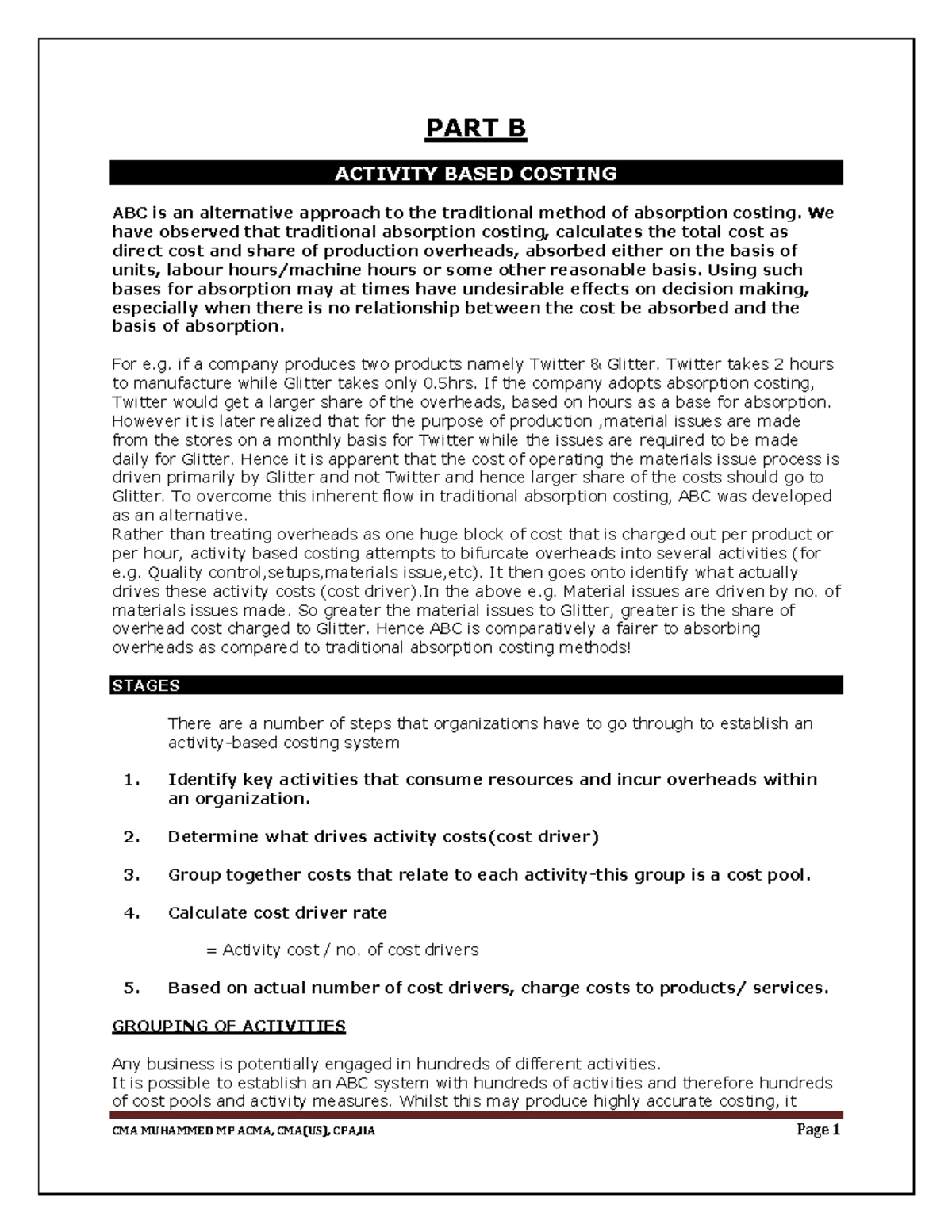 PM 2007 - Performance Management Past Exam Paper Analysis - Studocu