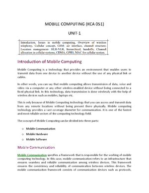 Master of computer application - MCA2020 - AKTU - Studocu