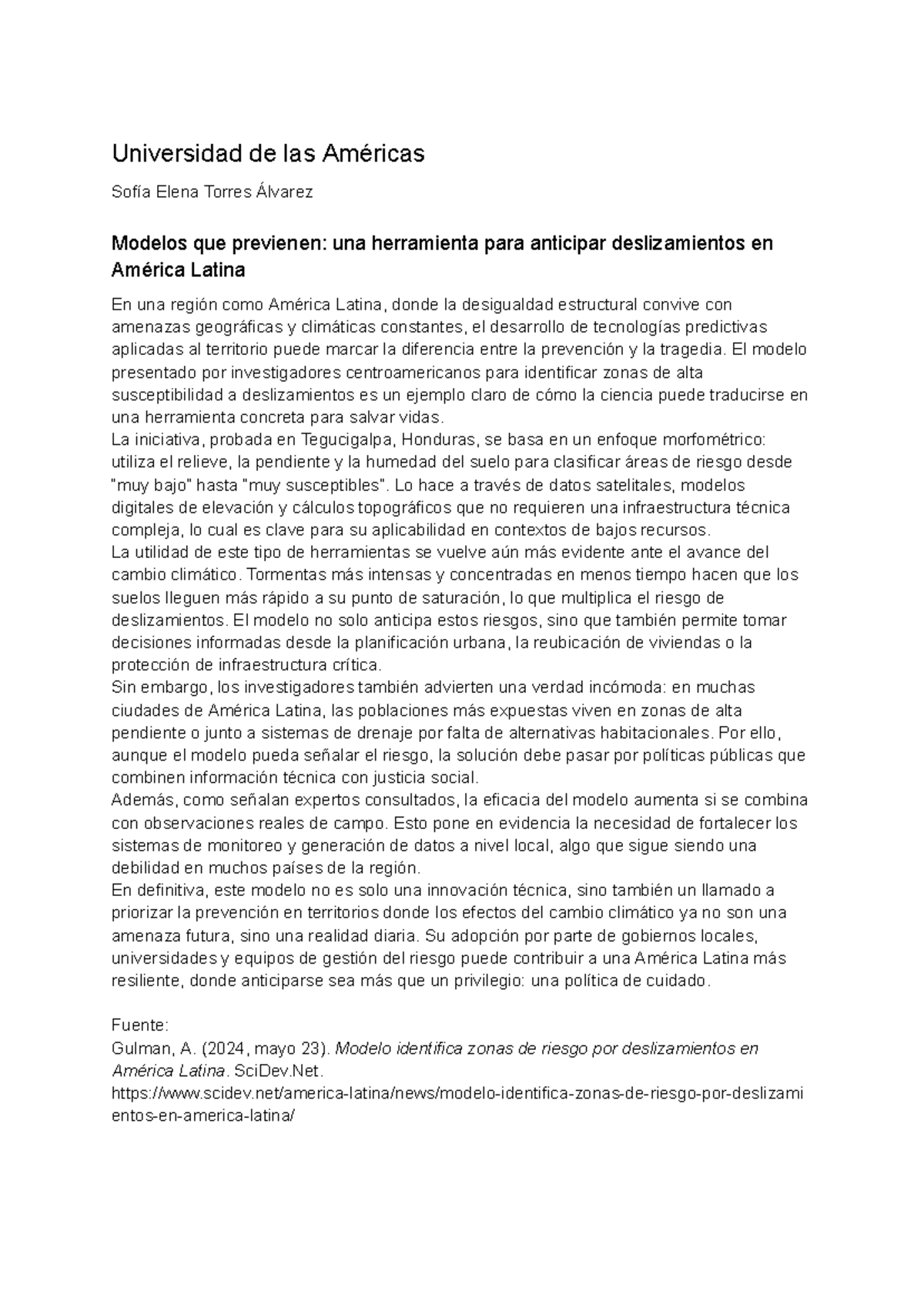 Modelos Predictivos para Anticipar Deslizamientos en América Latina ...