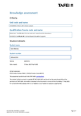 CHC30221 - Certificate III school based education support - Studocu