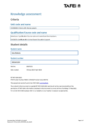 WCS: Position Description for School Learning Support Officer (SLSO ...