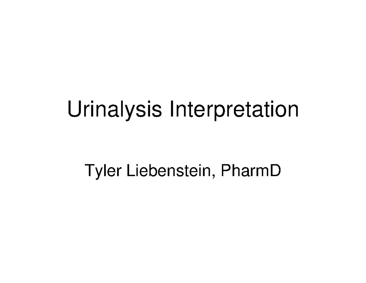 Urinalysis Interpretation: Key Insights and Methods for UTI Diagnosis ...