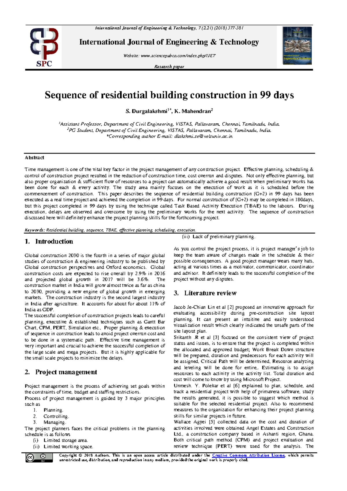99-Day Sequence of Residential Building Construction (G+2) Project ...