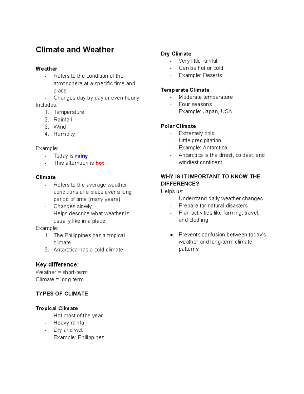 Climate and Weather Overview: Key Differences and Forecasting Methods ...