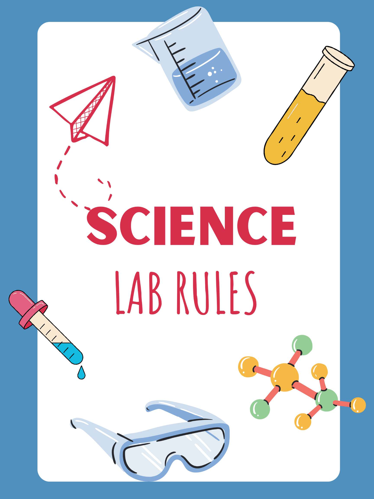 Science Lab Rules Posters-1 - SCIENCE LAB RULES RULE 1 NO EATING OR ...