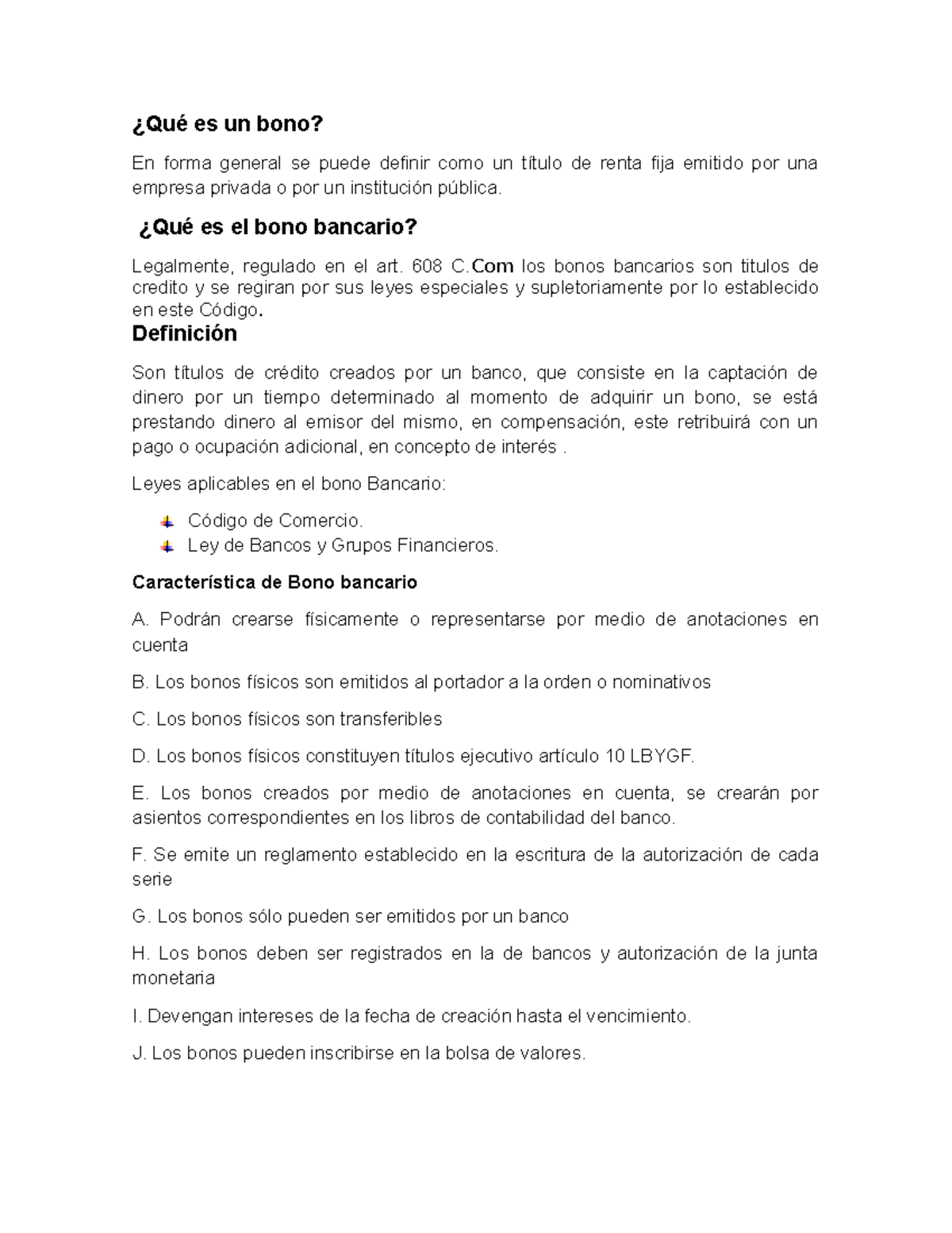 Bonos Bancarios: Definición, Características y Regulaciones Legales ...