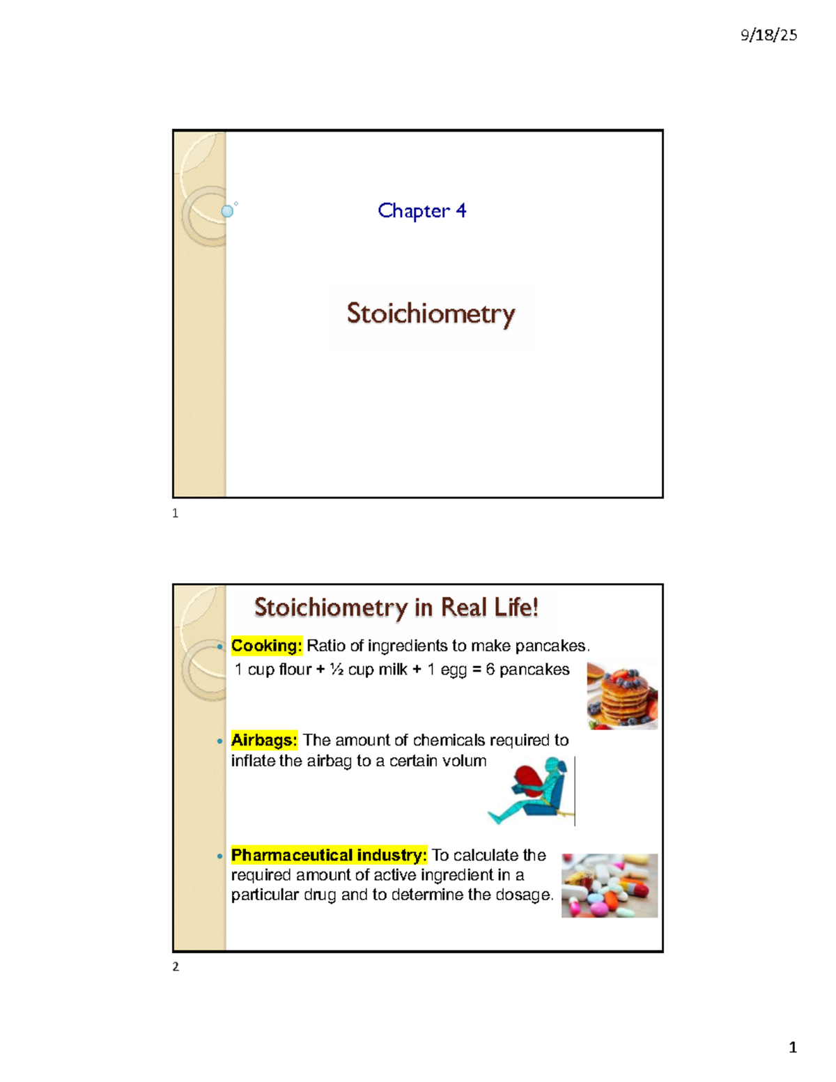 Stoichiometry Concepts and Calculations - CHEM101 Final Exam Notes ...