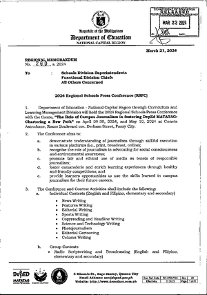 QC DSPC 2024 Memo - Guideline for the Upcoming Division Press ...