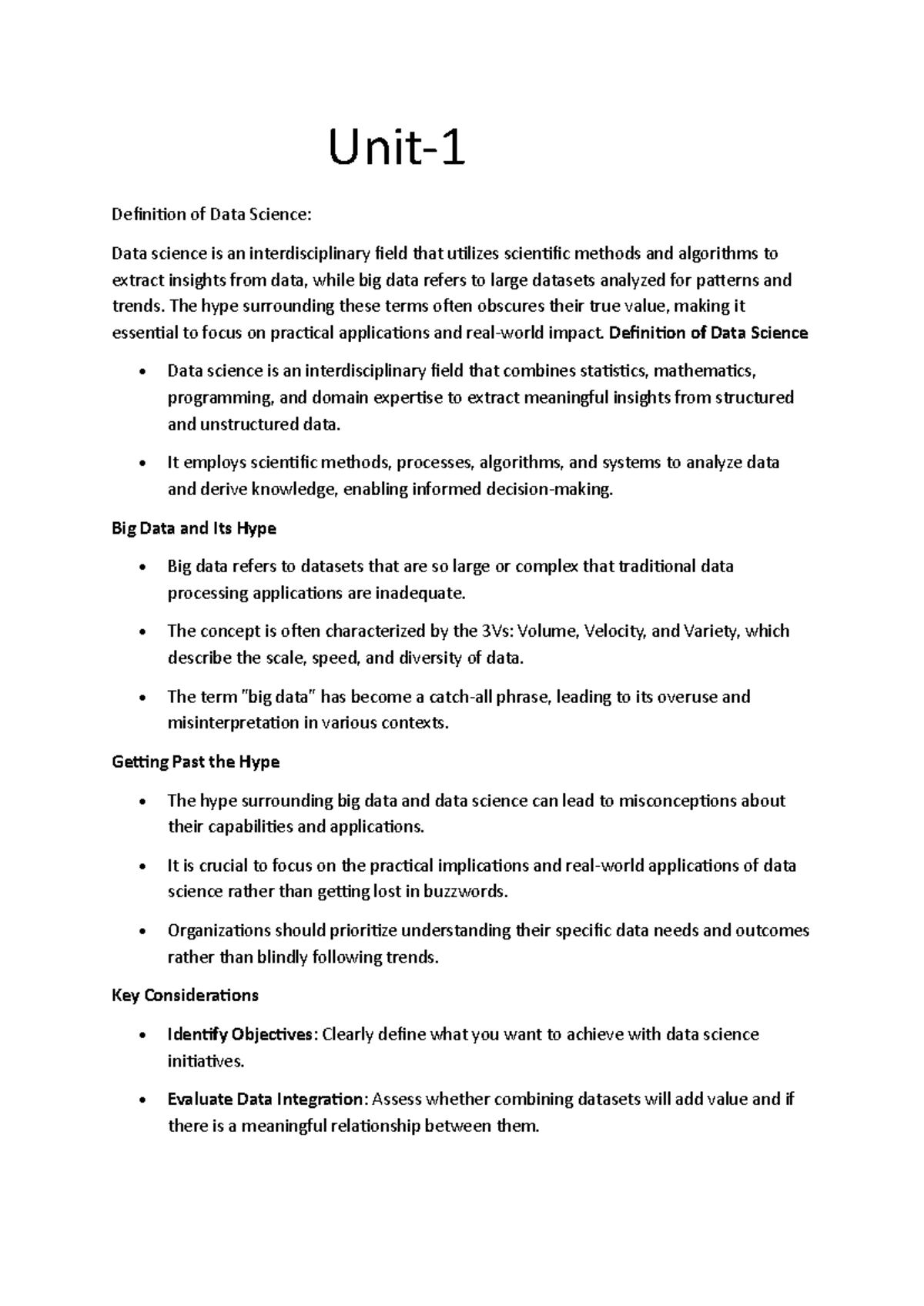 DSUnit 1 - Understanding Data Science, Big Data, and Statistical ...