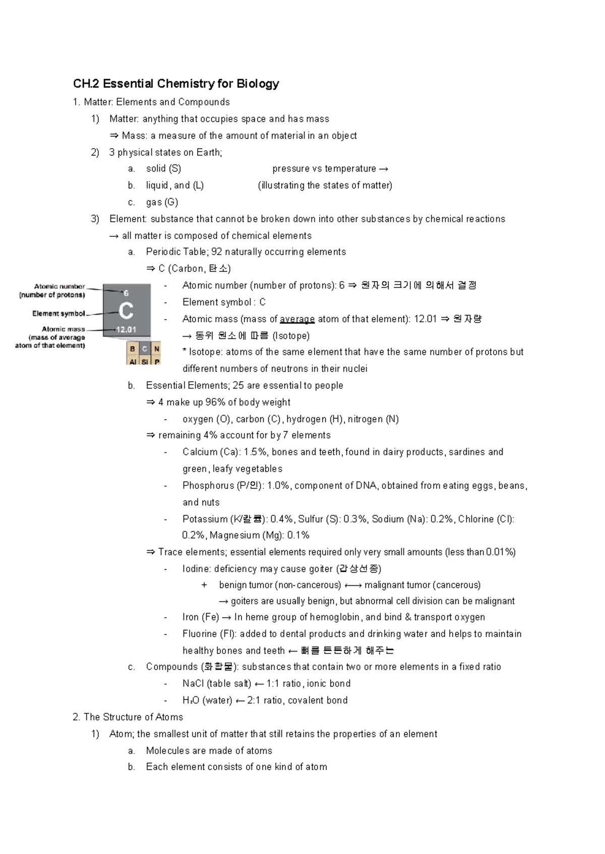 CH.2-5 Essential Chemistry & Biology Concepts for General Biology - Studocu