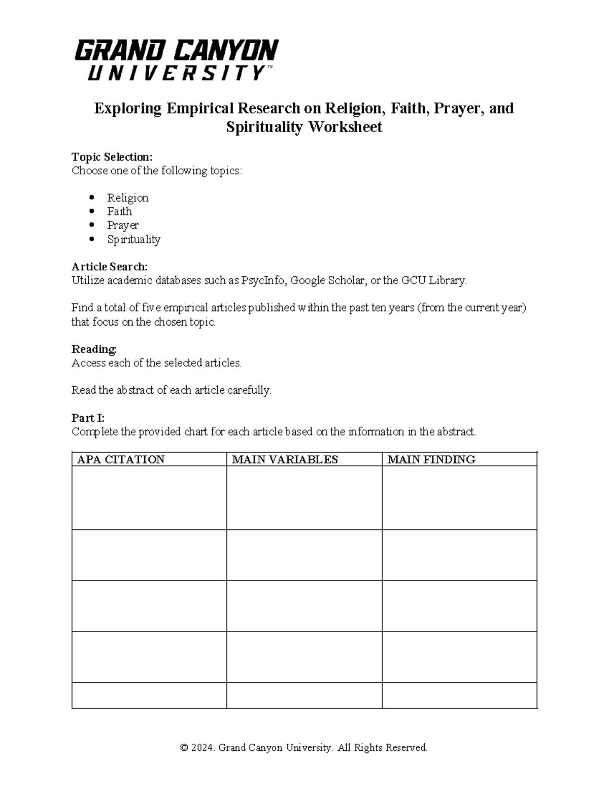 PSY 260 T2 RS Exploring Empirical Research On Religion Faith Prayer And ...