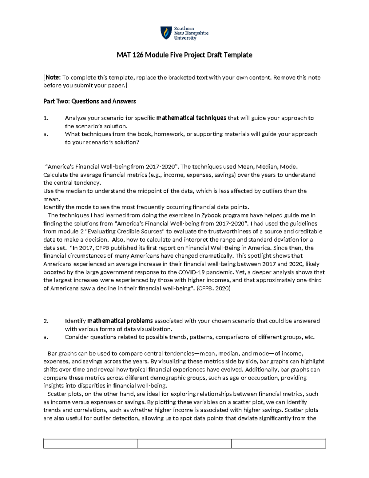 MAT 126 Module 5 Project: Analyzing America's Financial Well-Being ...