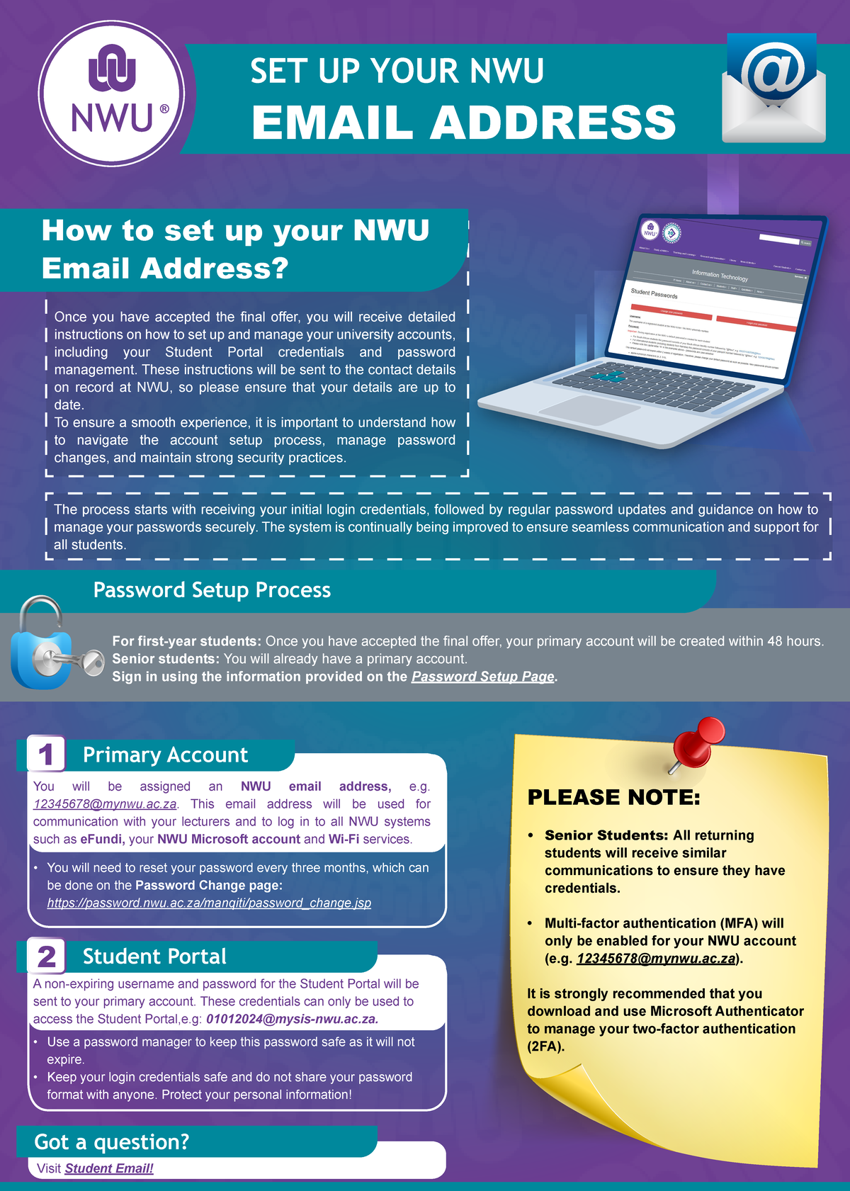 Setting Up Your NWU Email Address: A Guide for New Students - Studocu