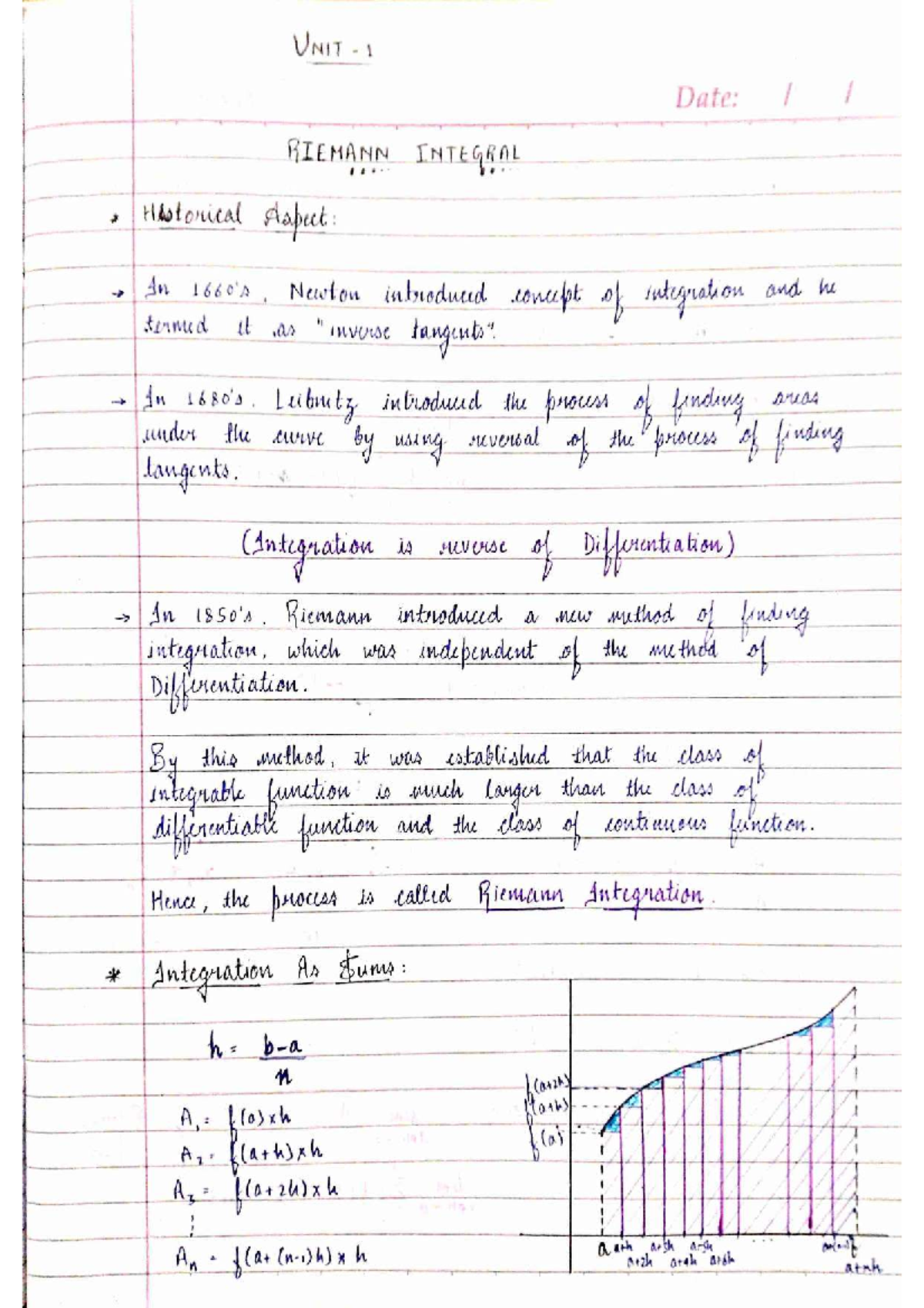 Riemann Integration & Series of Functions (M 231024) - Studocu
