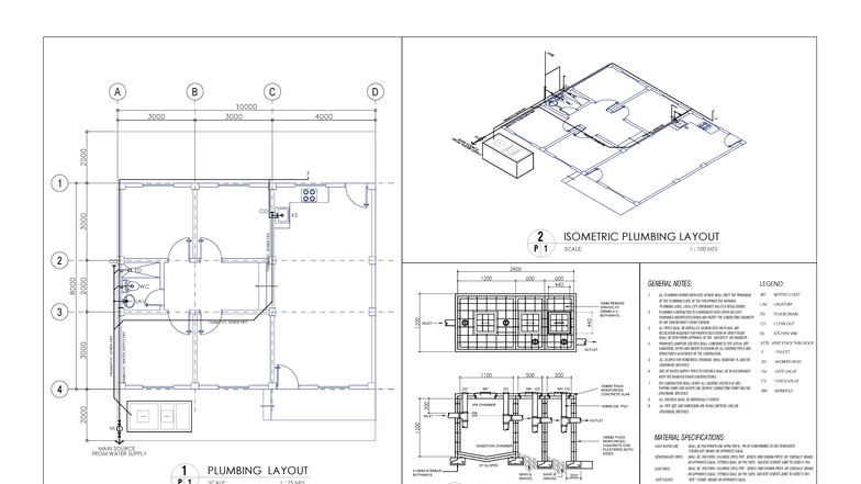 ISOMETRIC PLUMBING LAYOUT P1 FOR RESIDENTIAL BUILDING - Studocu