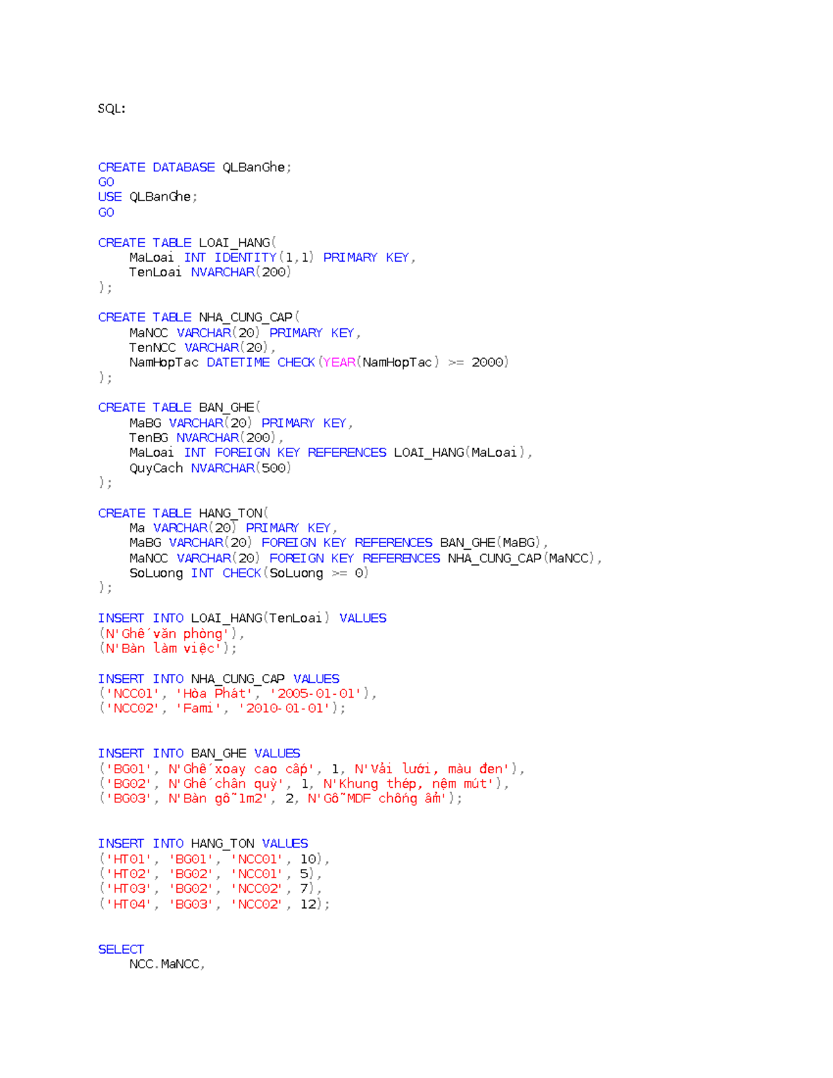 QLBG - SQL Database Creation and Management Guide - Studocu