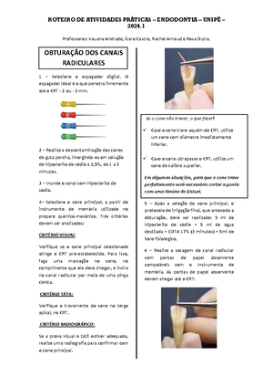 Endodontia - aula 5 - instrumentos endodonticos - ESTÁGIO 2 – AULA 5 ...