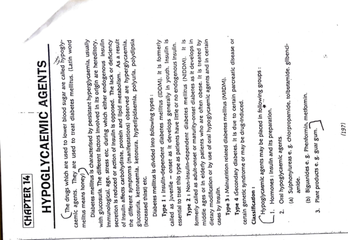 Hypoglycemic Agents: Comprehensive Notes for Diabetology 101 - Studocu
