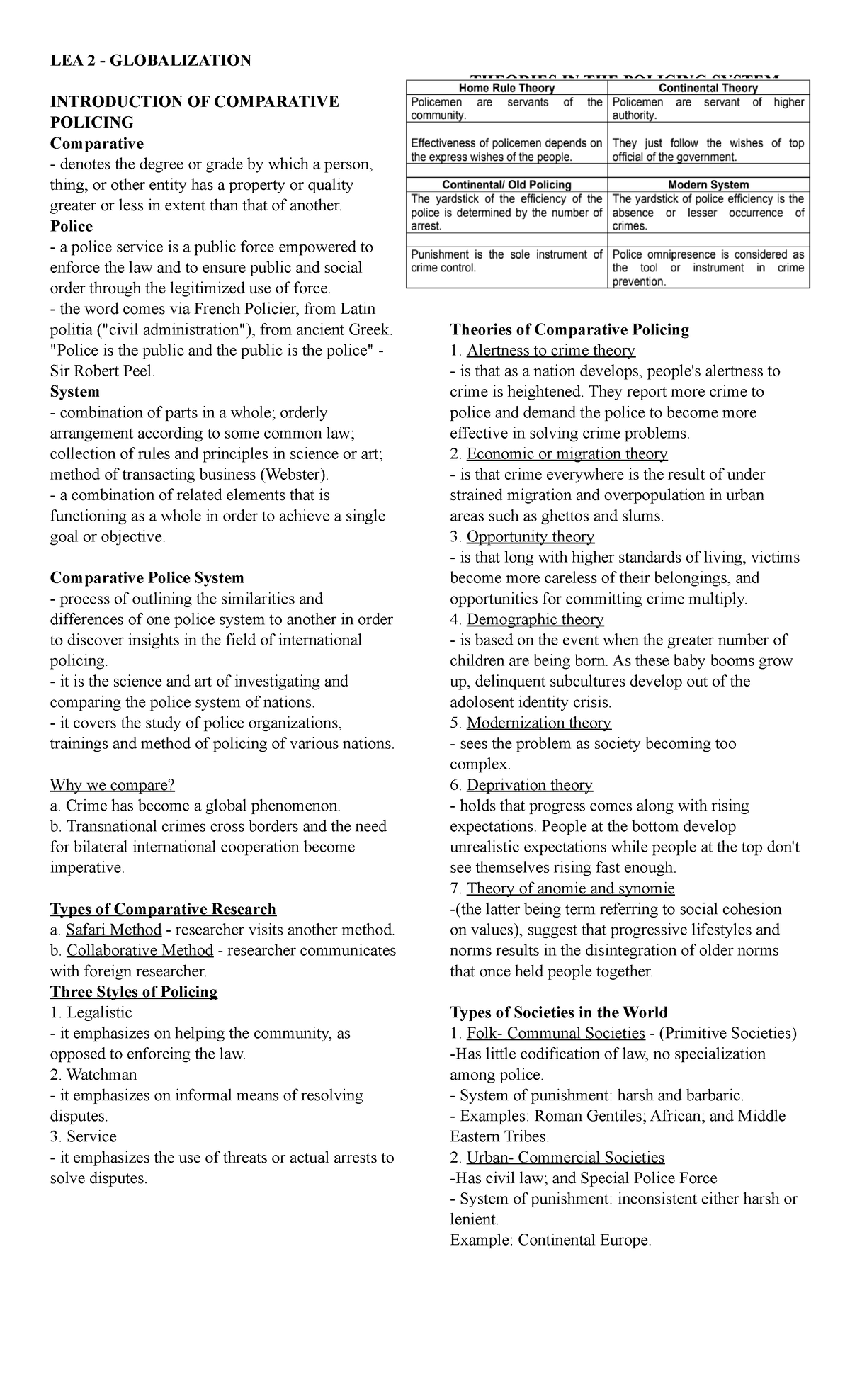 LEA 2 -globalization - Please read carefully - LEA 2 - GLOBALIZATION ...