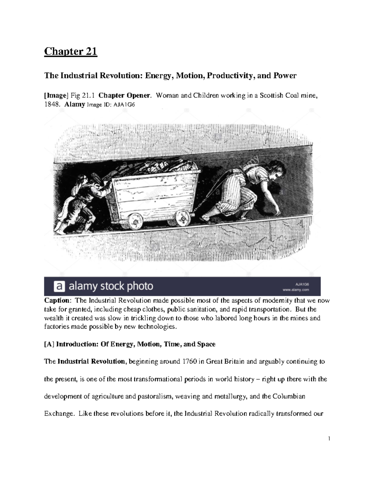 Chapter 21: The Industrial Revolution - Tech, Labor, and Society ...