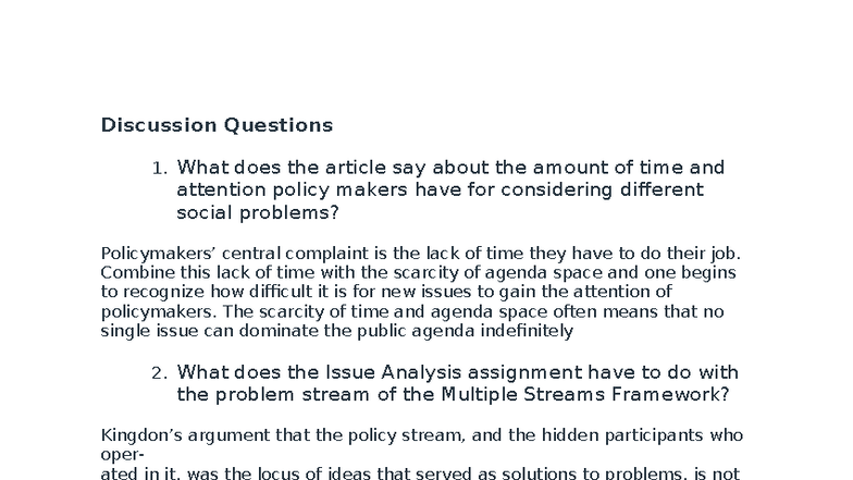 Mod 3 Discussion Notes: Policy Attention & Domestic Violence Issues ...