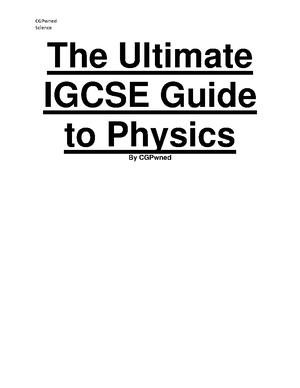 Igcse Physics - All Formulas - Important Equations in Physics for IGCSE ...