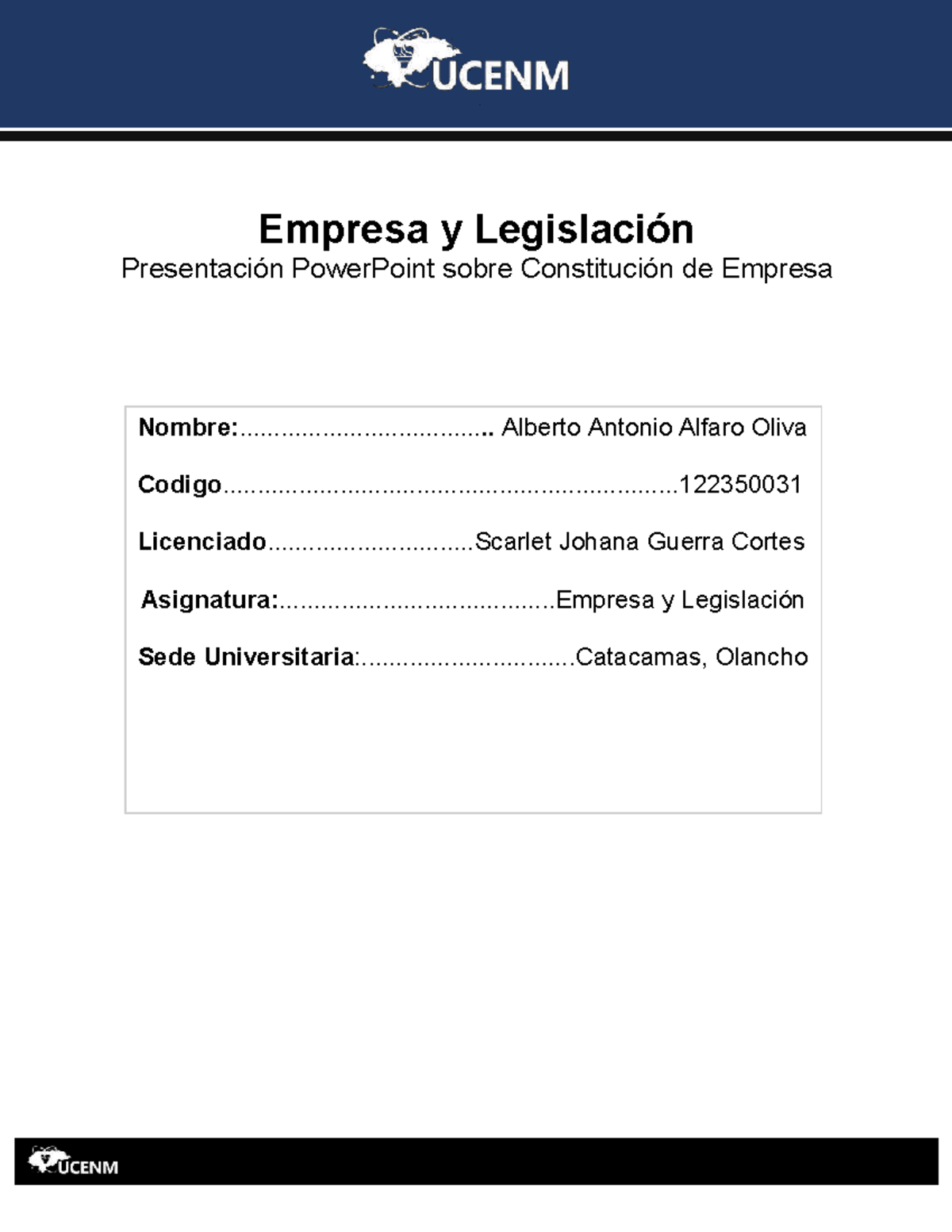 Presentación PPT: Constitución de Alfaro Coffee Solutions - 122350031 ...