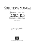 John J. Craig - Solutions Manual to Introduction to Robotics Mechanics ...