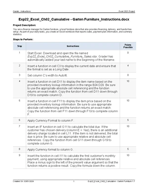 Exp22 Excel Ch03 Cumulative Assessment: Movie Downloads Analysis - Studocu