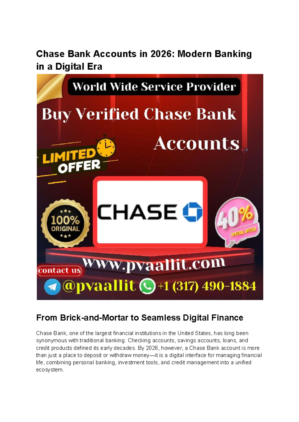 Chase Bank Accounts in 2026: A Digital Finance Evolution - Studocu