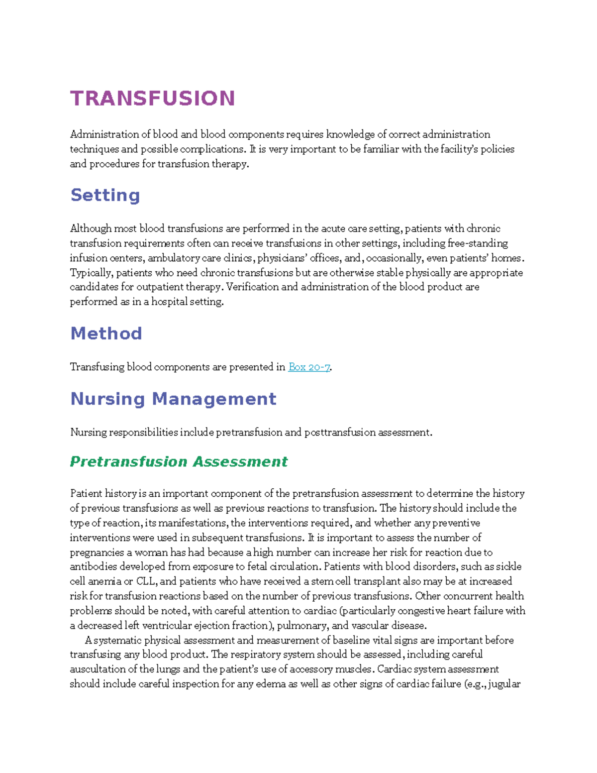 Honan Transfusion: Administration Techniques & Complications Overview ...