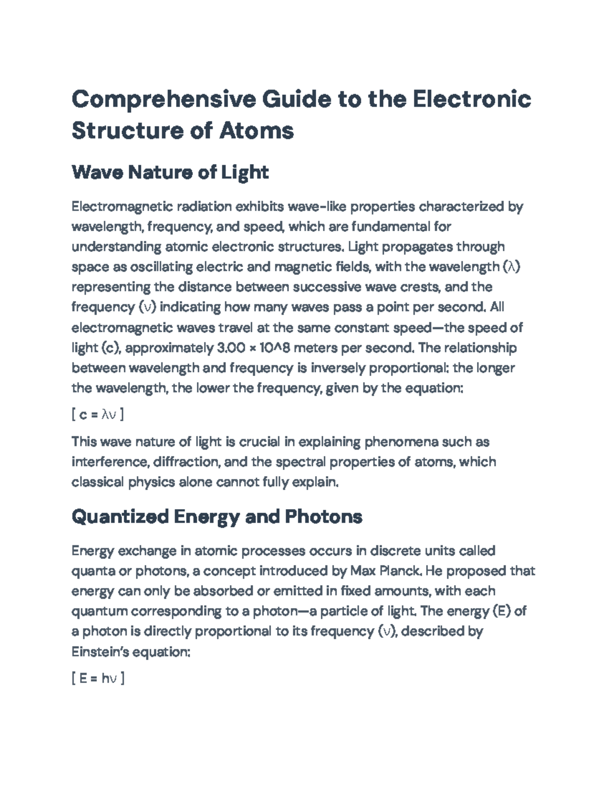 Comprehensive Guide to Atomic Structure & Electron Configurations (CHEM ...