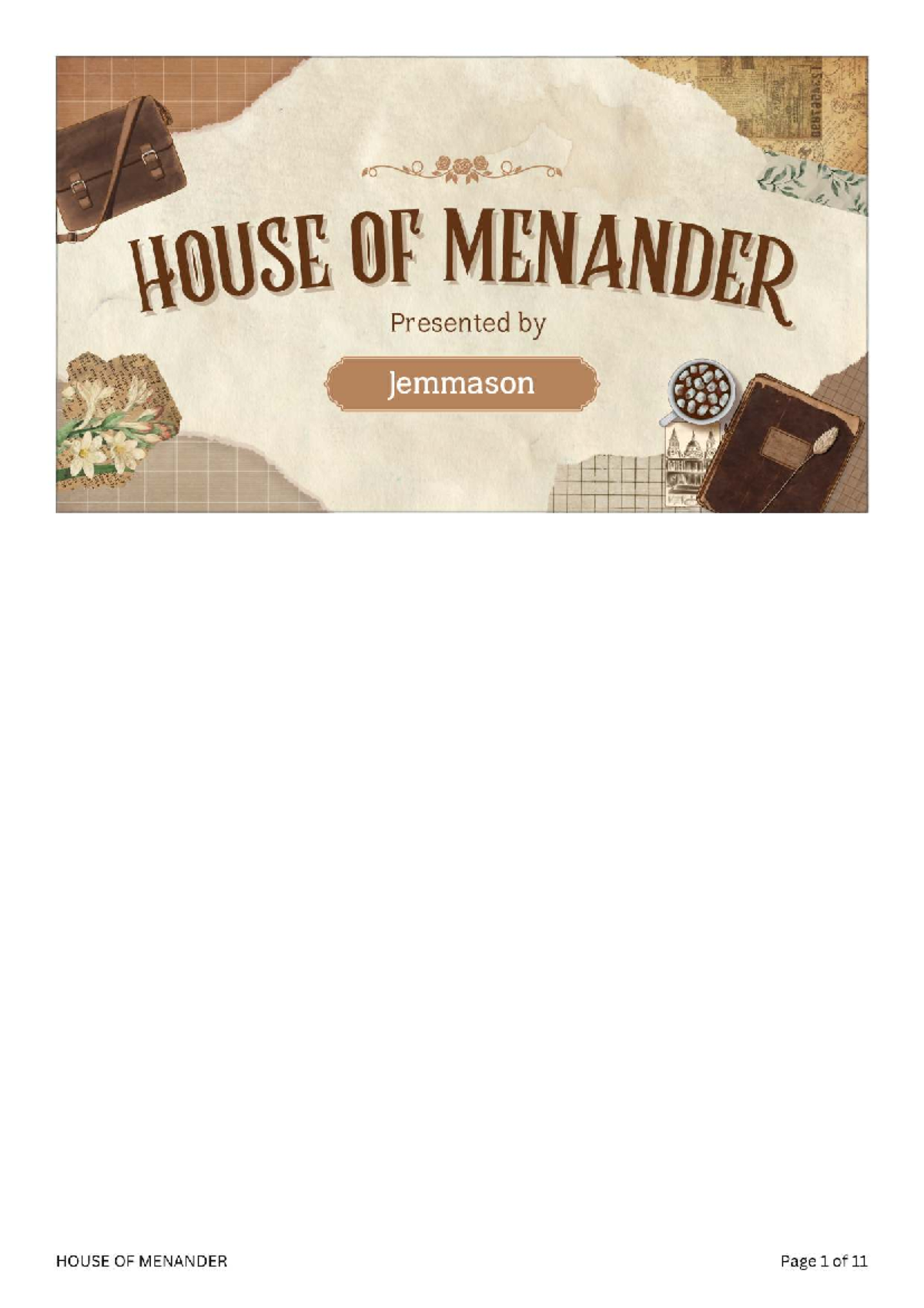 House of Menander: Insights into Pompeii's Elite Lifestyle and Culture ...