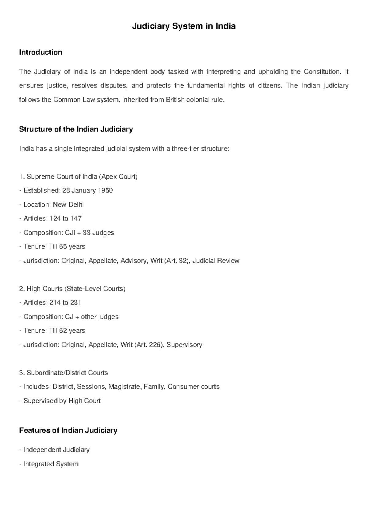 Judiciary System in India: Structure, Challenges, and Reforms Overview ...