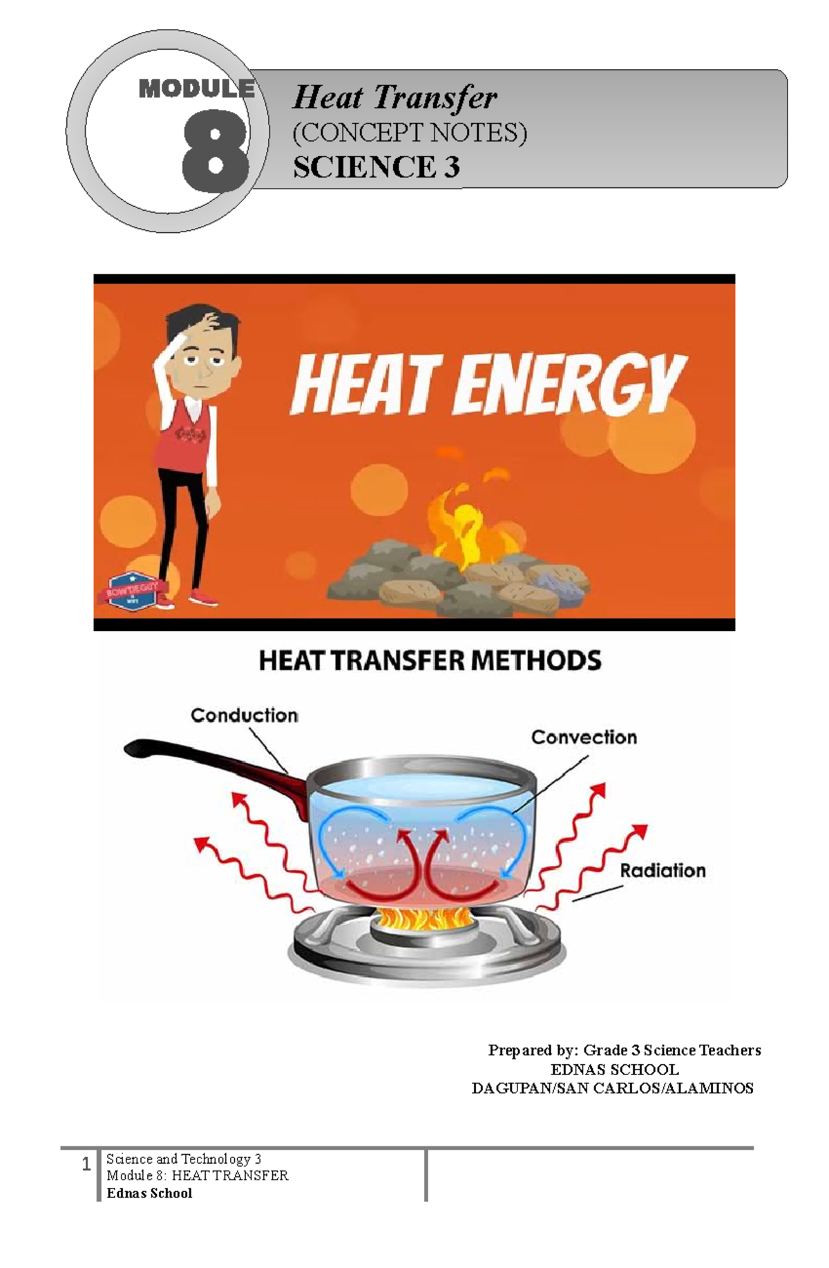 G3 Mod8 Heat Transfer - A module for Grade 3 pupils. - Prepared by ...