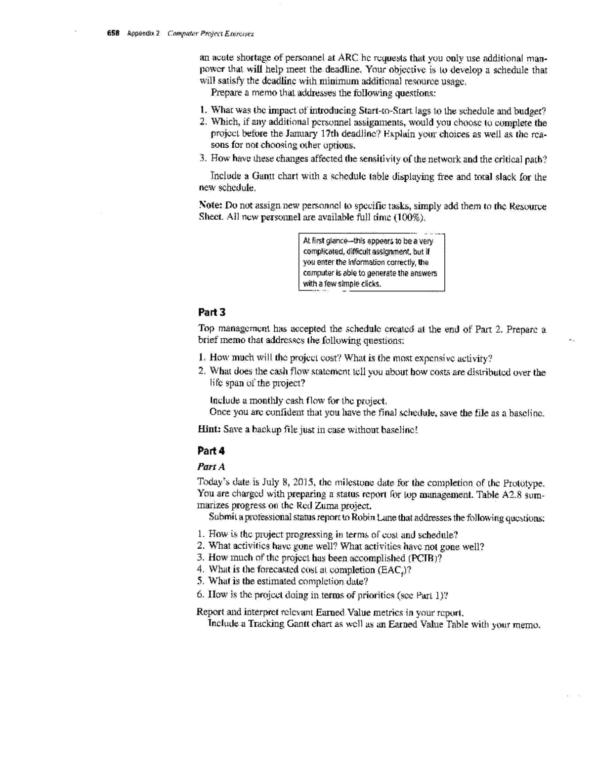 Red Zuma Project - Appendix 2 Computer Exercises & Status Report - Studocu