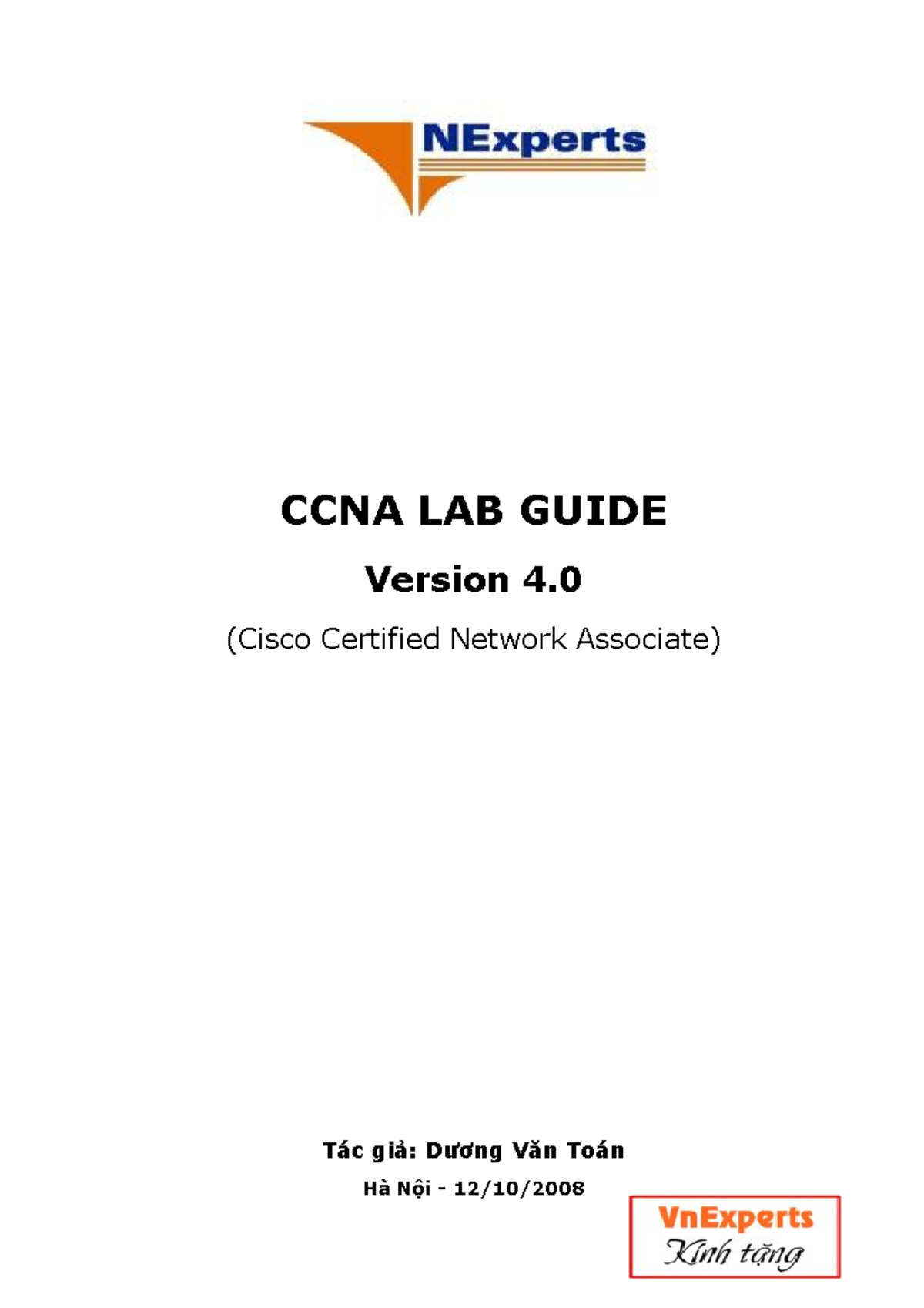 CCNA Lab Guide - dvdv - CCNA LAB GUIDE Version 4. (Cisco Certified ...
