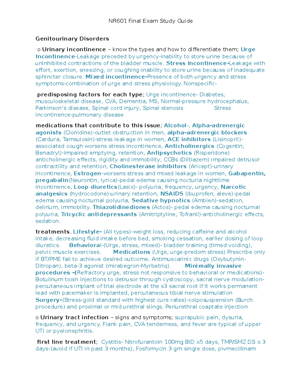 NR601 Final Exam Study Guide: Key Concepts & Review Strategies - Studocu