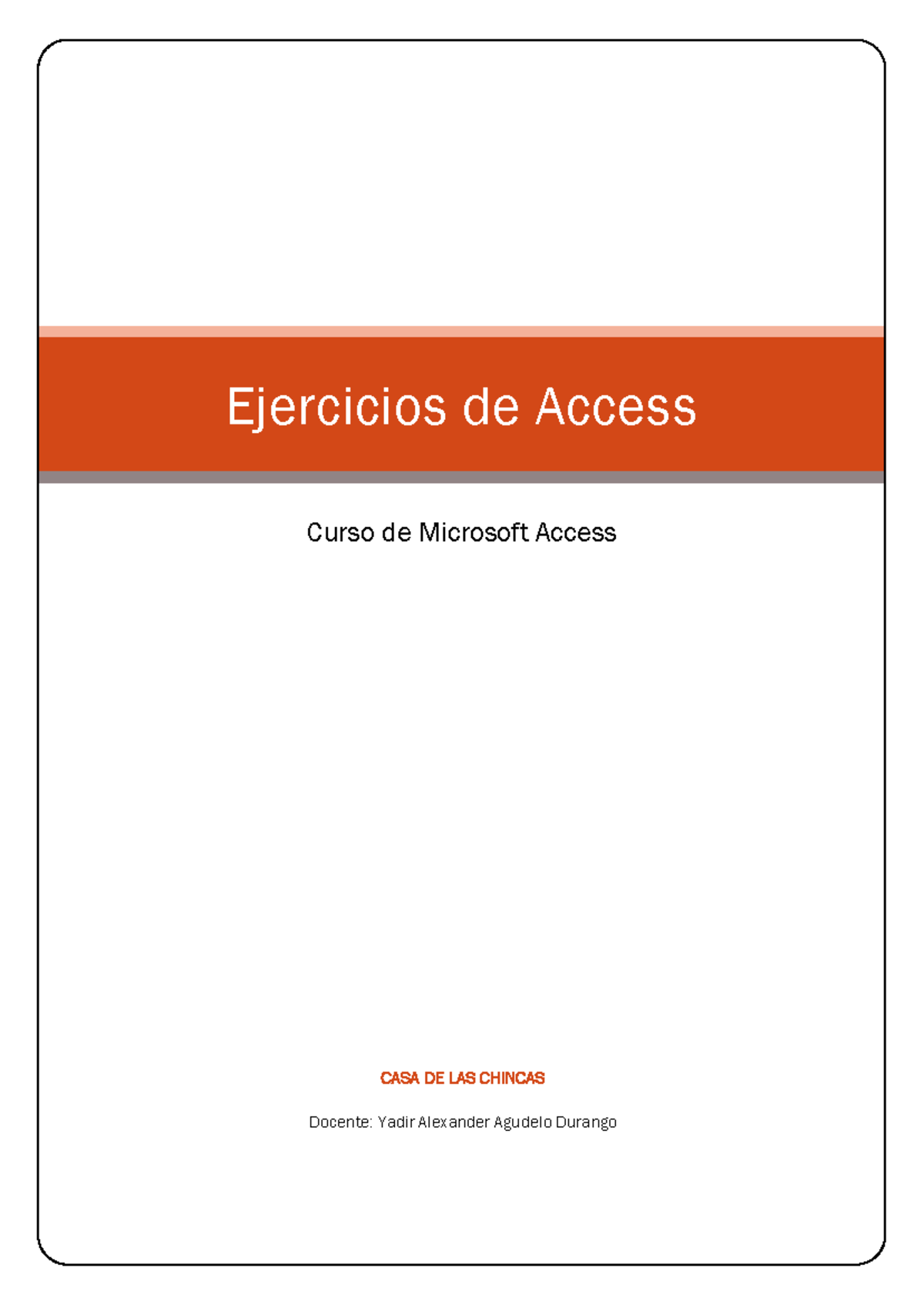 Ejercicios Prácticos de Microsoft Access - Curso ESAE - Studocu